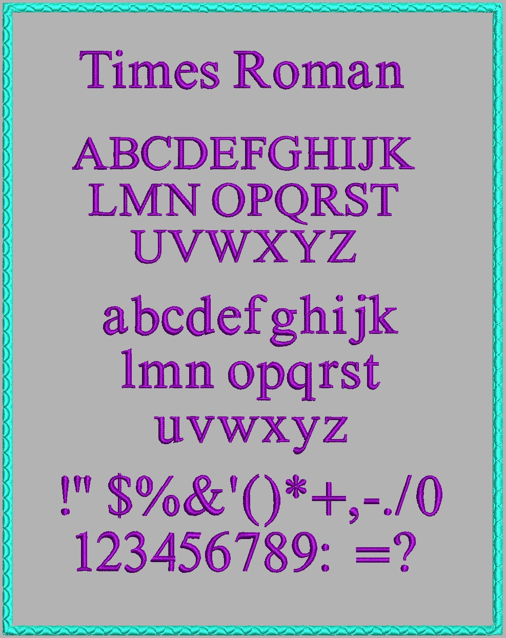 Times Roman | Bordados Barcelona