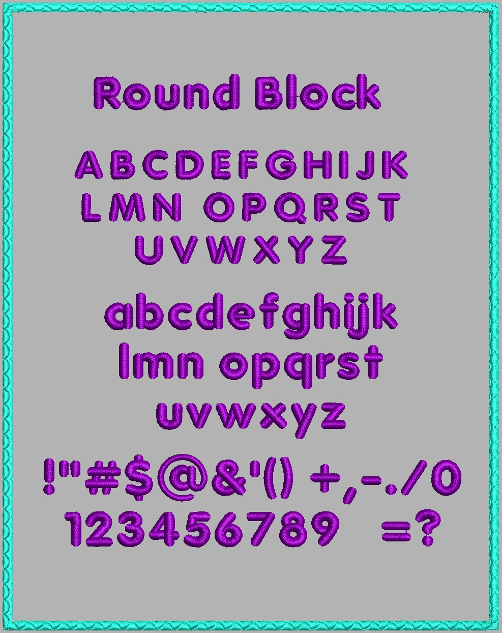 round block | Bordados Barcelona